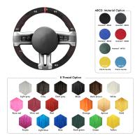 China Hand Stitching  Backed Athsuede Steering Wheel Cover For Ford Mustang for sale