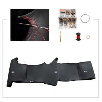 China Handmade Sewing Car Steering Wheel Cover Leather for Toyota Tundra for Toyota Sienna  for Toyota Highlander for sale