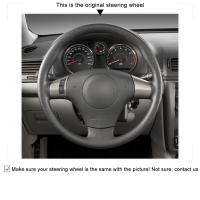 China MEWANT For Chevrolet Malibu HHR Cobalt Pontiac G5 G6 Solstic Torrent Saturn Sky Opel GT Car Suede Steering Wheel Cover Warp for sale
