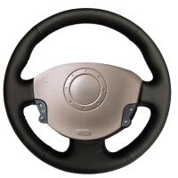 China Wholesale Hand Sewing Artificial Leather Steering Wheel Cover for Renault Megane 2 2003-2008 Kangoo 2008-2012 Scenic 2 2003-2009 for sale