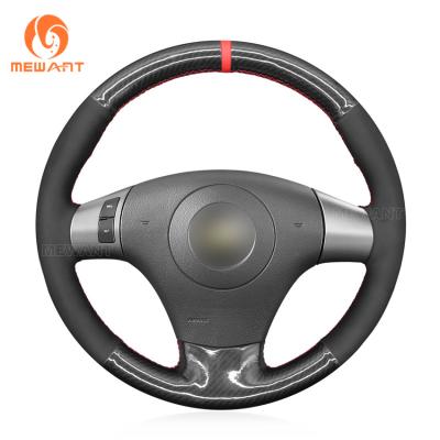 China Hand Sewing Black Suede Carbon Steering Wheel Cover for Chevrolet Corvette Malibu 2008-2012 HHR 2006-2011 Cobalt 2010 for sale