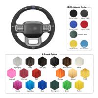 China Hand Stitching  Athsuede Steering Wheel Cover For Ford F-150 F-350 F-450 Expedition 2021-2024 for sale