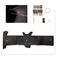 China Car Accessories Interior Black Genuine Leather Custom Steering Wheel Cover For Toyota Corolla Verso 2006 Camry 2004 2005 2006 for sale