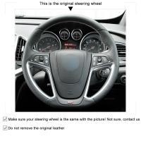 China MEWANT For Opel Astra Opc The New Original Leather Steering Wheel Cover Four Seasons Universal Suede Steering Wheel Wrap for sale