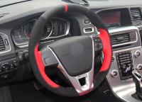 China High Quality and Fashion Hand Sewing Steering Wheel Cover for Volvo S60 for volvo xc60 for sale
