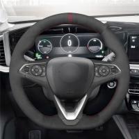 China MEWANT Ready To Ship For Opel Astra Combo Corsa  Grandland X Insignia Wholesale D Type Luxury Steering Wheel Cover Wrap for sale