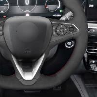 China MEWANT Ready To Ship For Opel Astra Combo Corsa  Grandland X Insignia Wholesale D Type Luxury Steering Wheel Cover Wrap for sale