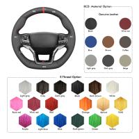 China MEWANT Hand Stitching Genuine Leather Steering Wheel cover for Ford Explorer ST ST-Line Timberline 2020 2021 2022 2023 2024 for sale