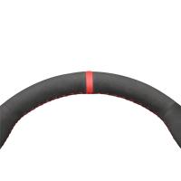 China MEWANT For Opel Corsa C 2000-2006 / Combo C 2001-2011 Car Wholesale Suede Steering Wheel Cover Red Strip Drop Shipping Service for sale