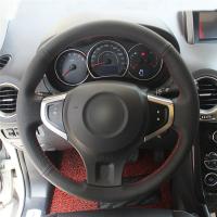China DIY Leather Stitch Car Steering Wheel Cover for Renault Koleos Fluence ZE Megane Scenic Duster Dacia Clio Captur Kadjar for sale