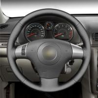 China Hand Sewing Black Artificial Leather Steering Wheel Cover for Chevrolet Corvette Malibu 2008-2012 HHR 2006-2011 Cobalt 2010 for sale