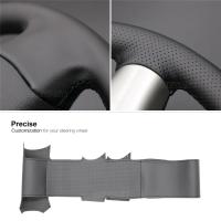 China Hand Sewing Black Artificial Leather Steering Wheel Cover for Chevrolet Corvette Malibu 2008-2012 HHR 2006-2011 Cobalt 2010 for sale