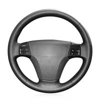 China Leather Suede Steering Wheel Cover for Volvo C70 S40 S60 S80 V40 V50 V60 V70 2014 XC60 XC70 XC90 for sale
