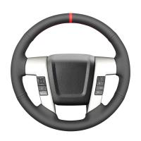 China Hand Stitch Leather Steering Wheel Cover for Ford F-150 2009 2010 2011 2012 2013 2014 for sale