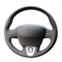 China Custom Artificial Leather Sew Steering Wheel Cover for Renault Fluence Fluence ZE 2009-2016 Kangoo 2013-2016 Scenic 2010-2015 for sale