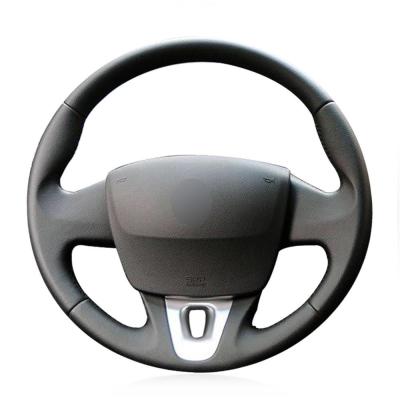 China Custom Artificial Leather Sew Steering Wheel Cover for Renault Fluence Fluence ZE 2009-2016 Kangoo 2013-2016 Scenic 2010-2015 for sale