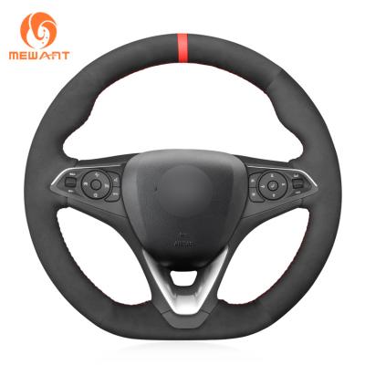 China MEWANT For Opel Astra (K) Combo Corsa (E|F) Grandland X  Insignia (CT) B Car Accessories Cute D Shape Steering Wheel Cover Suede for sale
