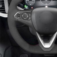 China MEWANT For Opel Astra (K) Combo Corsa (E|F) Grandland X  Insignia (CT) B Car Accessories Cute D Shape Steering Wheel Cover Suede for sale