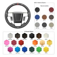 China Hand Stitch Leather Steering Wheel Cover for Ford F-150 2009 2010 2011 2012 2013 2014 for sale