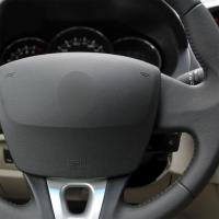 China Design Leather Suede Stitched Steering Wheel Cover for Renault Fluence Fluence ZE 2009-2016 Kangoo 2013-2016 Scenic 2010-2015 for sale