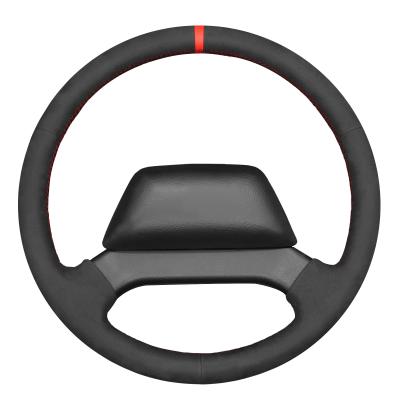 China DIY Customized High Quality Car Auto Interior Accessories Suede Steering Wheel Cover for Land Rover Defender Discovery Range for sale