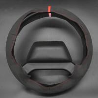 China DIY Customized High Quality Car Auto Interior Accessories Suede Steering Wheel Cover for Land Rover Defender Discovery Range for sale