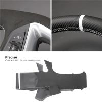 China Factory Price Custom Matte Carbon Fiber Hand Sewing Steering Wheel Cover For Opel Astra OPC 2012-2015 / Astra GTC OPC 2012-2018 for sale