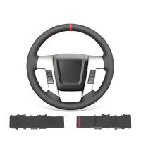 China DIY Car Accessory Hand Sewing Genuine Leather Steering Wheel Cover  For Ford F-150 2009-2014 for sale