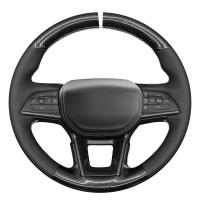 China Hand Sewing Carbon Fiber Steering Wheel Cover For Jeep Grand Cherokee V(WL) 2022-2024 for sale