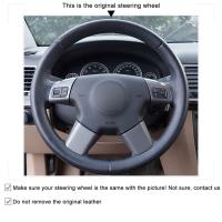 China MEWANT New Fashion Car Interior Accessories For Opel Vectra C 2002-2005 Signum 2003-2005 Suede Steering Wheel Cover Anti Skid for sale