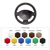 China Design High Quality Handing Sew Steering Wheel Cover For Renault Scenic 2 2003 2004 2005 2006 2007 2008 2009 for sale