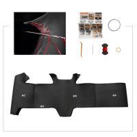 China Genuine Leather Black Hand Sewing Custom Steering Wheel Cover For Toyota Corolla Matrix Auris 2007 2008 2009 2010 2011 2012 2013 for sale