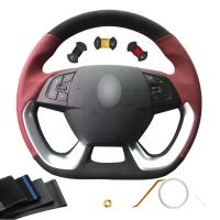China MEWANT New Type Permanent Custom Car Accessories Hand Sew Steering Wheel Cover Hot Selling High Quality For Citroen  DS5  DS4 for sale