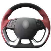 China MEWANT New Type Permanent Custom Car Accessories Hand Sew Steering Wheel Cover Hot Selling High Quality For Citroen  DS5  DS4 for sale