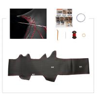 China Hand Sewing PU Leather Black DIY Steering Wheel Cover For Toyota Highlander Camry 2007 2008 2009 2010 2011 2012 2013 2014 for sale