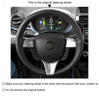 China MEWANT For Chevrolet Spark EV Hand Sew Red Carbon Fiber Steering Wheel Protective Cover Customization Wholesale Dropshipping for sale