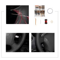 China Personalized Black PU Leather Steering Wheel Cover For Toyota Sequoia Sienna Tundra 2003 2004 2005 2006 2007 2008 2009 2010 for sale