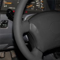 China Personalized Black PU Leather Steering Wheel Cover For Toyota Sequoia Sienna Tundra 2003 2004 2005 2006 2007 2008 2009 2010 for sale