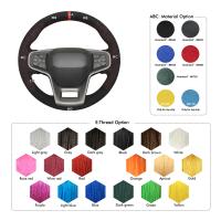 China Car Accessories Customized Dark Soft Suede Steering Wheel Cover for Ford Bronco 2021 2022 2023 2024 for sale