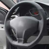 China Customize Artificial Leather Sew Car Steering Wheel Wrap Cover for Citroen Elysee C-Elysee 2014 New Elysee Peugeot 301 2013-2016 for sale