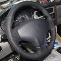 China Customize Artificial Leather Sew Car Steering Wheel Wrap Cover for Citroen Elysee C-Elysee 2014 New Elysee Peugeot 301 2013-2016 for sale