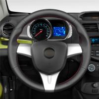 China MEWANT Automobile Leather Custom Steering Wheel Cover Car Accessories Interior Decorative Cover Wholesale For Chevrolet Spark EV for sale