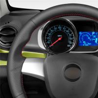 China MEWANT Automobile Leather Custom Steering Wheel Cover Car Accessories Interior Decorative Cover Wholesale For Chevrolet Spark EV for sale