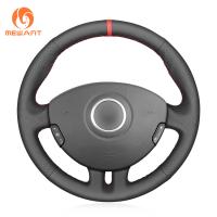 China Hand Stitched Artificial Leather Steering Wheel Cover for Renault Clio 3 for sale
