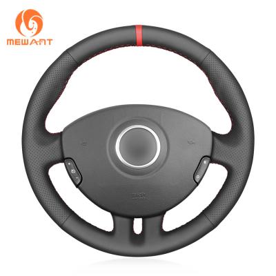 China Hand Stitched Artificial Leather Steering Wheel Cover for Renault Clio 3 for sale