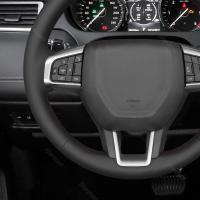 China Mewant Car Interior Accessory Genuine Leather Steering Wheel Cover for Land Rover Discovery Sport L550 2015-2019 Models for sale