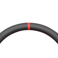 China Mewant Car Interior Accessory Genuine Leather Steering Wheel Cover for Land Rover Discovery Sport L550 2015-2019 Models for sale