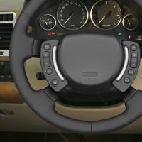 China Mewant Car Interior Accessory Genuine Leather Steering Wheel Cover for Land Rover Range Rover Vogue III L322 2002-2012 Models for sale