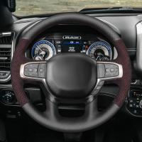 China Car Accessories Hand Stitching Steering Wheel Cover for Dodge RAM  Dodge RAM 1500 2018-2023 for sale
