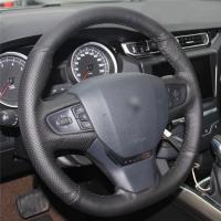 China MEWANT New Arrival Hand Car Accessories Thin Steering Wheel Cover Logo Custom For Opel Zafira Life Peugeot 408 for sale